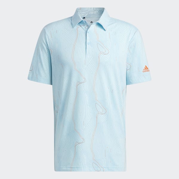 adidas Course Map Golf Polo Shirt - Blue | adidas Australia