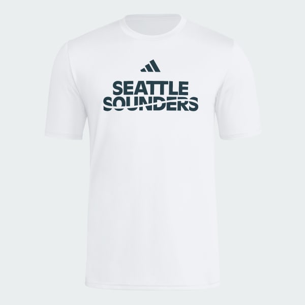 adidas Seattle Sounders FC Short Sleeve Tee - White | Free Shipping ...