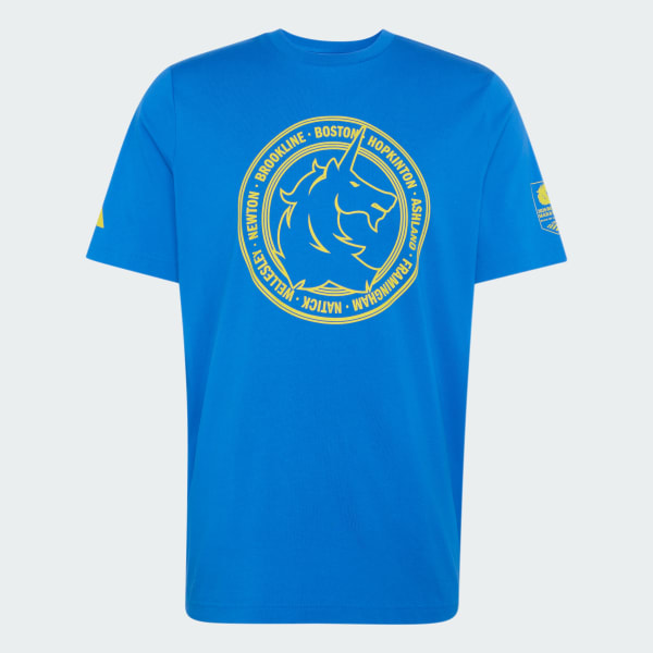 adidas Boston Marathon 2026 Logo Graphic T-Shirt - Blue | Free Shipping ...