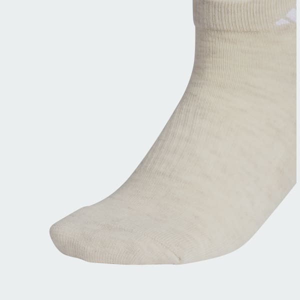 adidas WM ATH CUSH 6-PACK LOW CUT - Beige | Free Shipping with adiClub ...