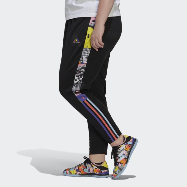 Adidas Tiro Pride Track Pants Plus Size Black Womens Soccer