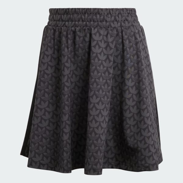 adidas Trefoil Monogram Skirt - Black | Free Shipping with adiClub ...