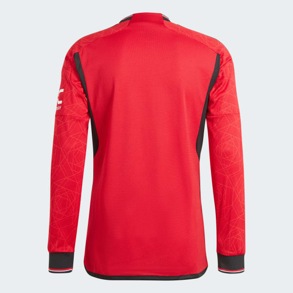 adidas Manchester United 23/24 Long Sleeve Home Jersey - Red | adidas UK