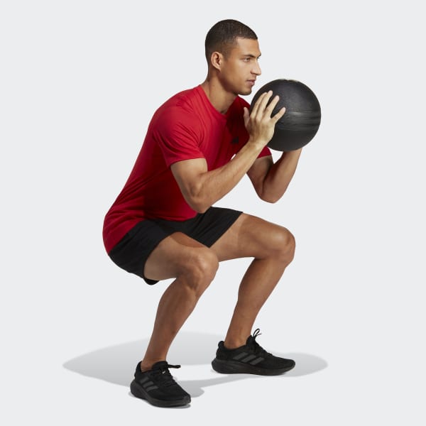 Men's Red Train Essentials Feelready Tee | adidas US