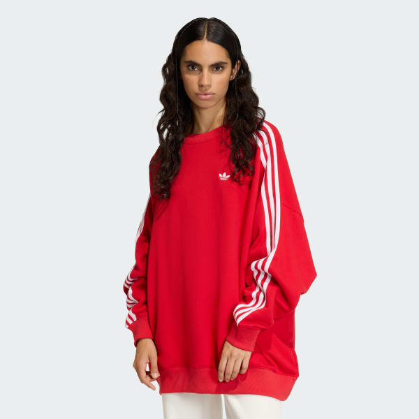 adidas sweatshirt red women