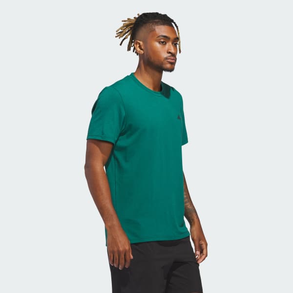 adidas Axis AEROREADY Training Tee - Green | Free Shipping with adiClub ...