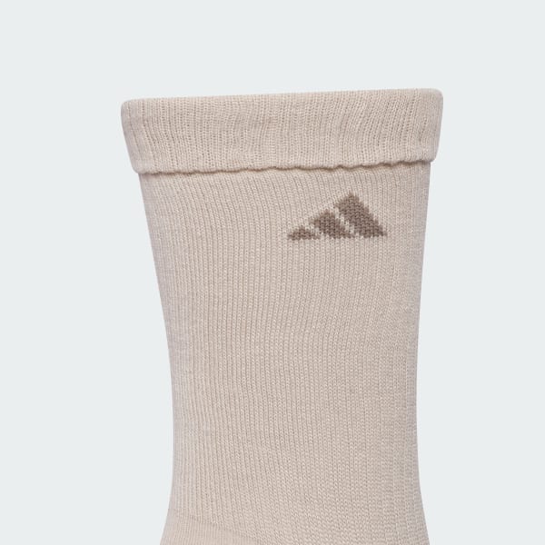 adidas Adaptive 3-Pack Crew Socks - Beige | Free Shipping with adiClub ...