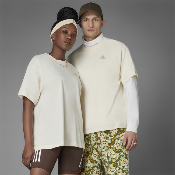 adidas Grow Positivity Tee (Gender Neutral) - Beige | Unisex Training ...