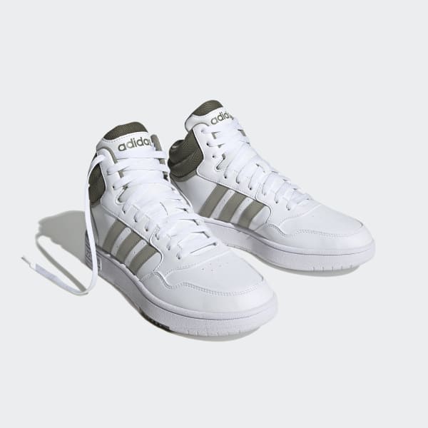 White Hoops 3.0 Mid Classic Vintage Sneakers | adidas US