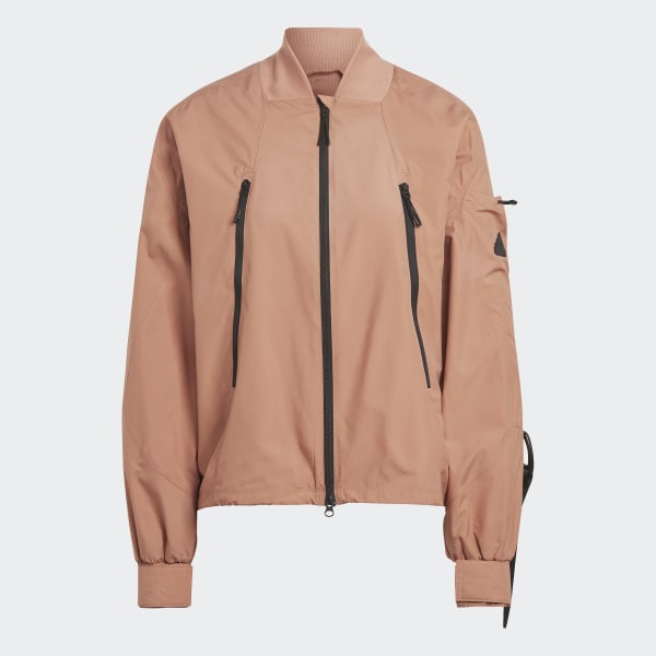 adidas City Escape Loose Track Jacket - Brown | Women's Lifestyle ...