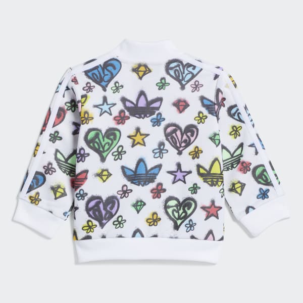 adidas Jeremy Scott Monogram Tracksuit - White | adidas UK