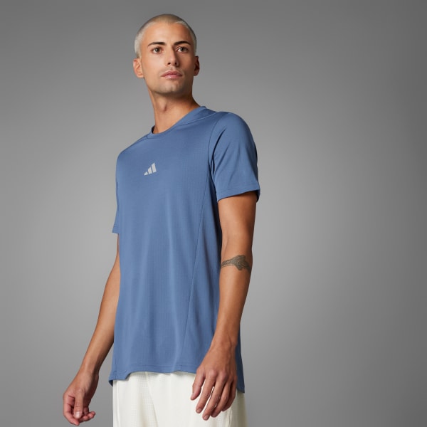 adidas Designed for Training HIIT Workout HEAT.RDY Tee - Blue | Free ...