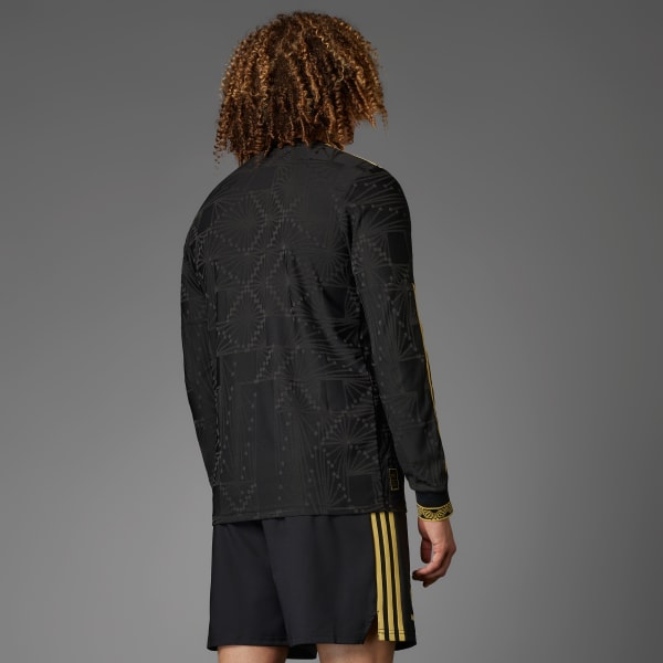 adidas Mexico Gold Long Sleeve Jersey - Black | adidas UK