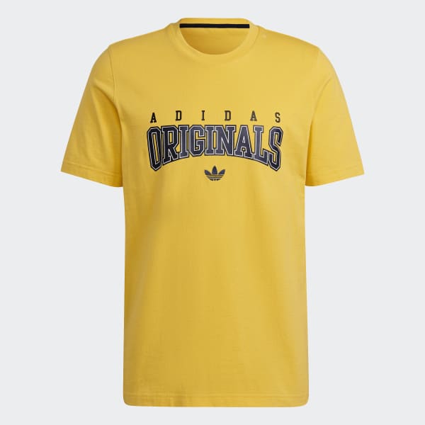 adidas Script Tee - Yellow | Free Shipping with adiClub | adidas US