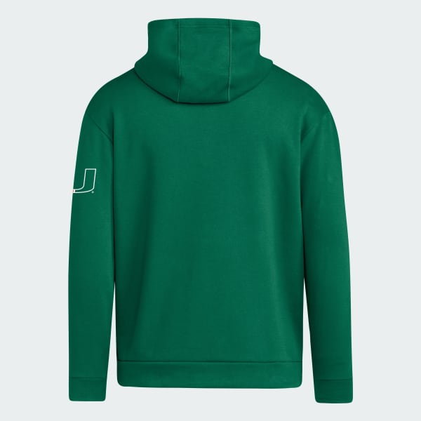 adidas Miami Hurricanes adi DNA Fleece Hoodie - Green | Free Shipping ...