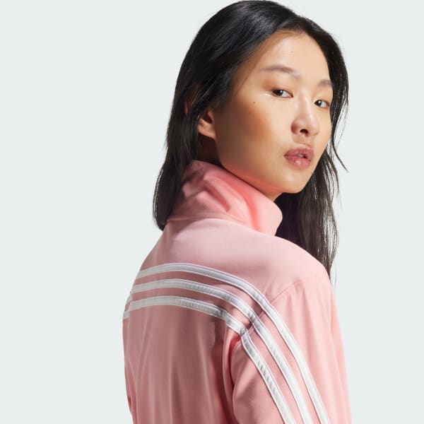 adidas Iconic Wrapping 3-Stripes Snap Track Top - Pink | adidas UK