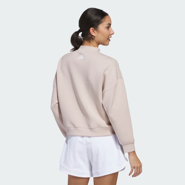 adidas Beyond The Course Mock Sweatshirt - Brown | adidas Australia