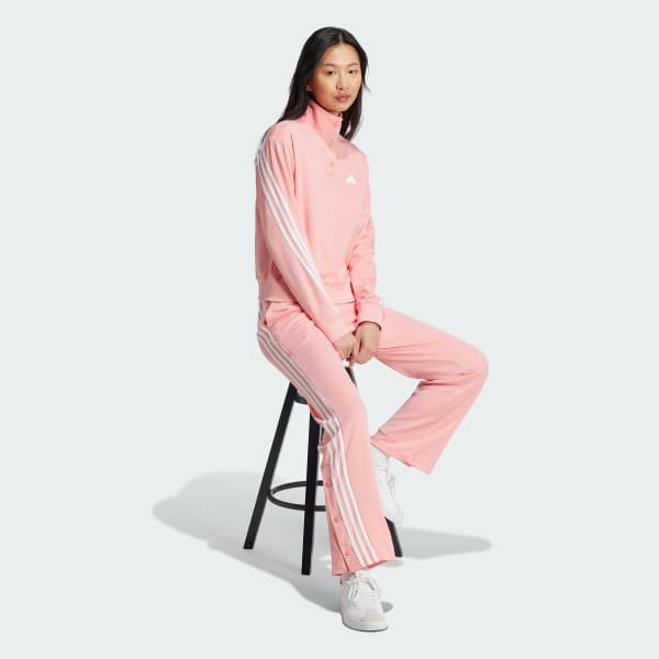 adidas Iconic Wrapping 3-Stripes Snap Track Top - Pink | adidas UK