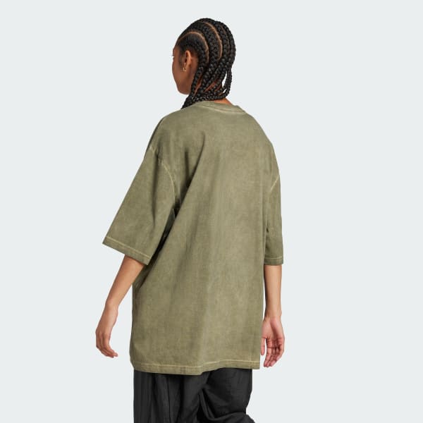 Camiseta Adilenium Season 2 Washed Oversize Trefoil (Gênero Neutro ...