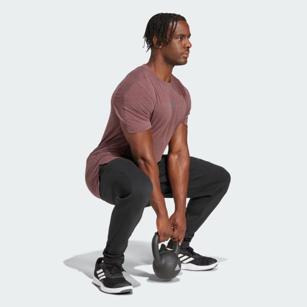 adidas Designed for Training Workout Tee - Red | adidas Australia