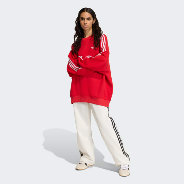 adidas sweatshirt red women