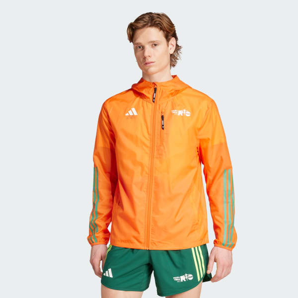 Jaqueta para Corredores da Maratona do Rio - Laranja adidas | adidas Brasil