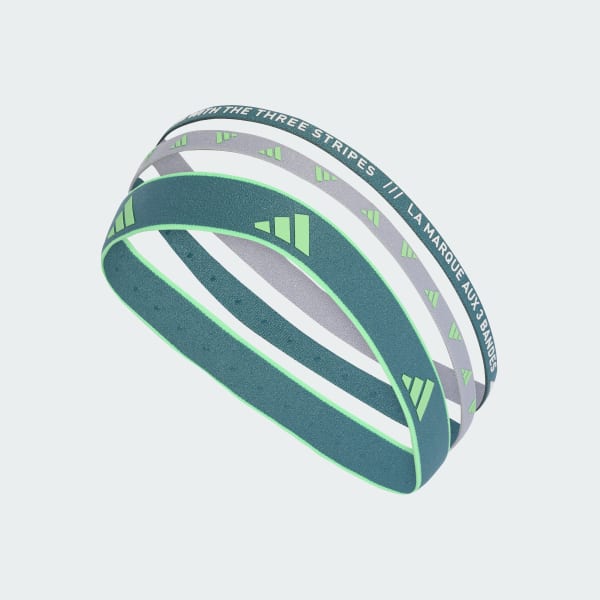 Faixas de Cabeça Multiple Width Training 3 Unidades - Verde adidas ...