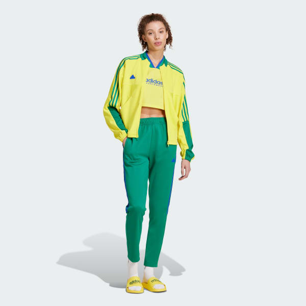 Jaqueta Tiro Cut Três Listras - Amarelo adidas | adidas Brasil