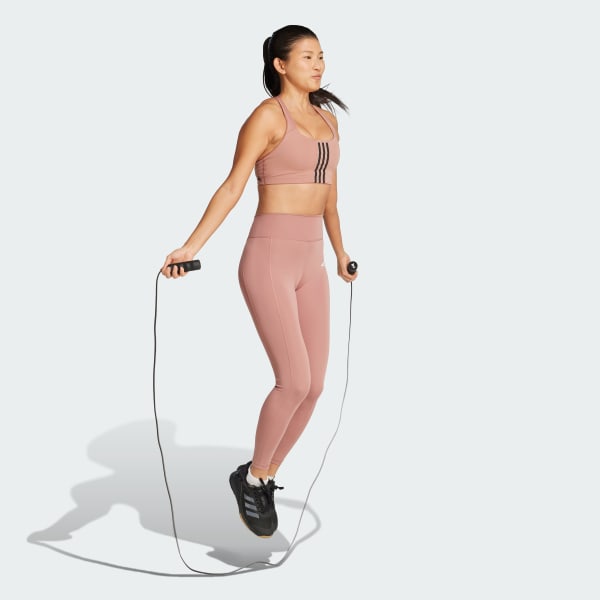 adidas Optimé Stash 7/8 Leggings - Pink | adidas Australia