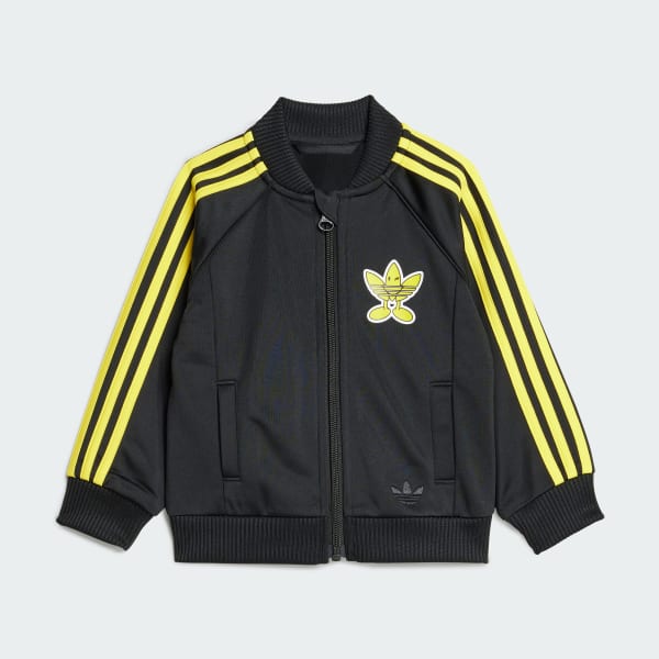 adidas Originals x Smiley World SST Tracks Suit Kids - Black | adidas UK