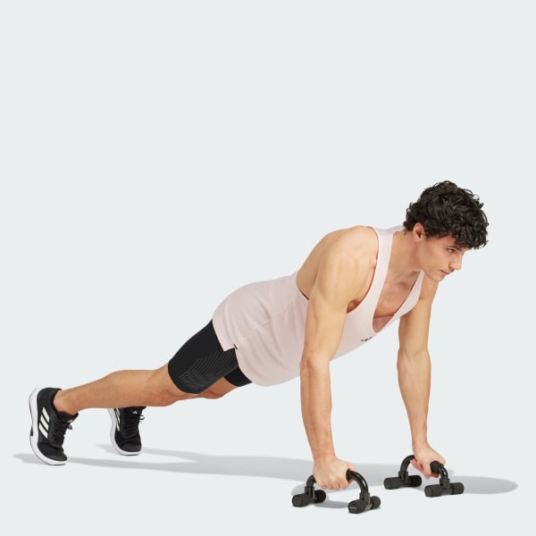 adidas Workout Stringer Tank Top - Pink | Free Shipping with adiClub ...