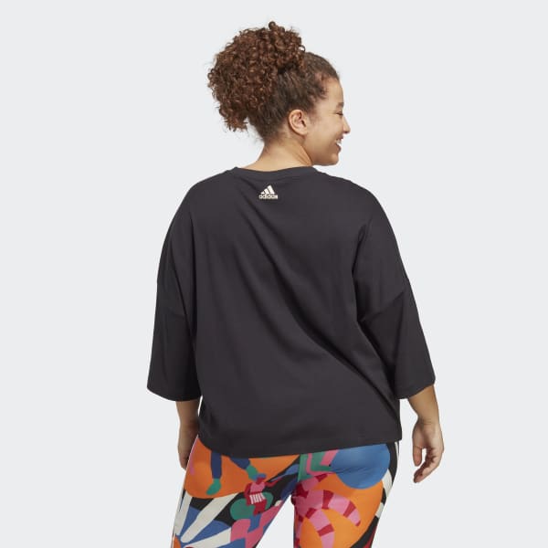 adidas x FARM Rio Graphic Tee (Plus Size) - Black | Free Shipping with ...