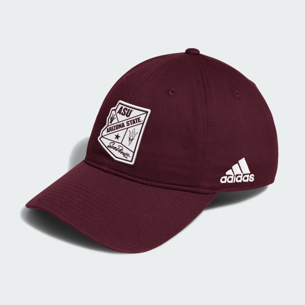 adidas ASU Slouch Adjustable Cap - Burgundy | Free Shipping with ...