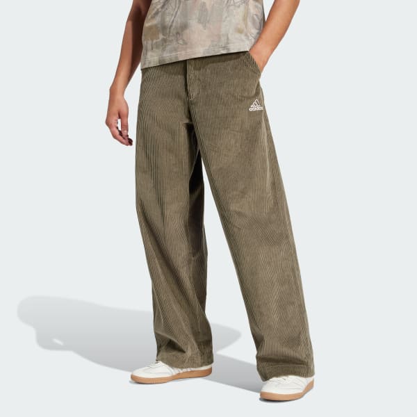 Cord Trousers, Green - Sporty Utility | adidas UK