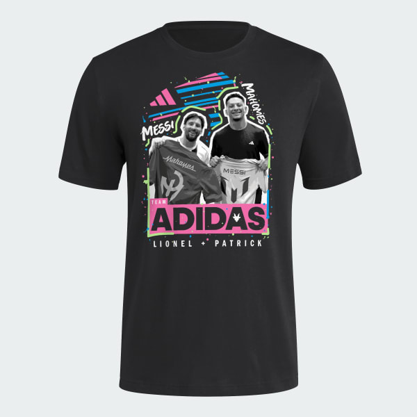 adidas Messi x Mahomes Jersey Swap Tee - Black | Free Shipping with ...