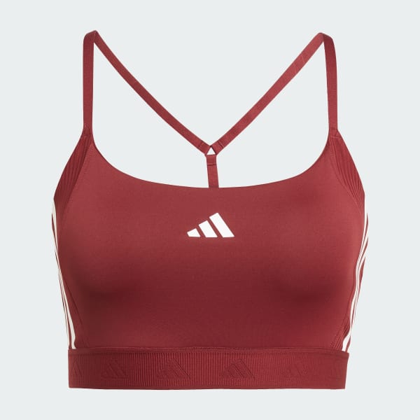 Bralette Hyperglam Rib - Borgonha adidas | adidas Brasil