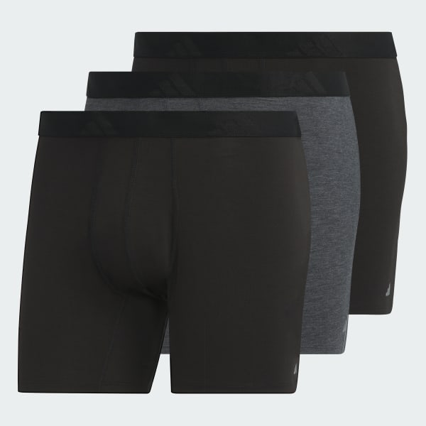 adidas Luxe Comfort 3-Pack Boxer Briefs - Black | Free Shipping with ...