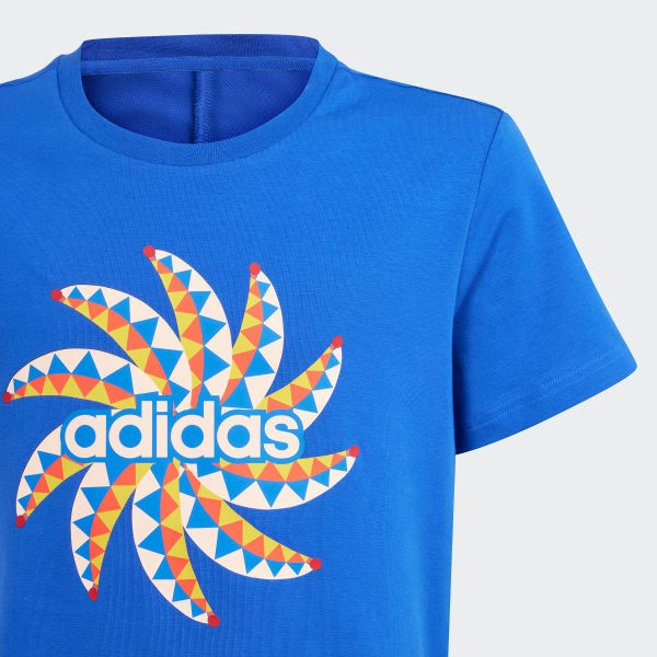 adidas x FARM Rio Graphic Tee - Blue | Free Shipping with adiClub ...