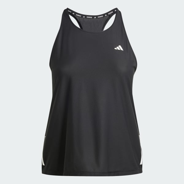 adidas Own The Run Tank Top (Plus Size) - Black | Free Shipping with ...