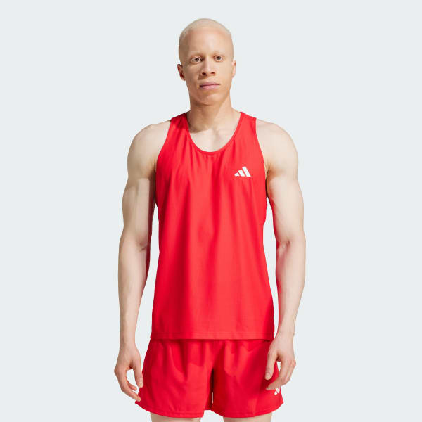adidas Own The Run Tank Top - Red | adidas Australia