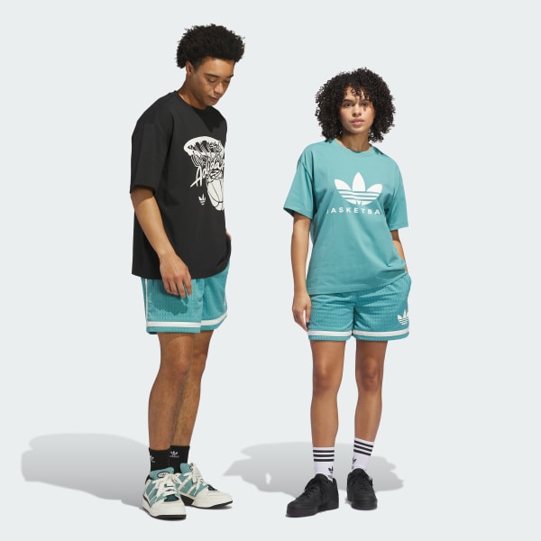 adidas Originals Basketball Shorts - Turquoise | Free Shipping with ...
