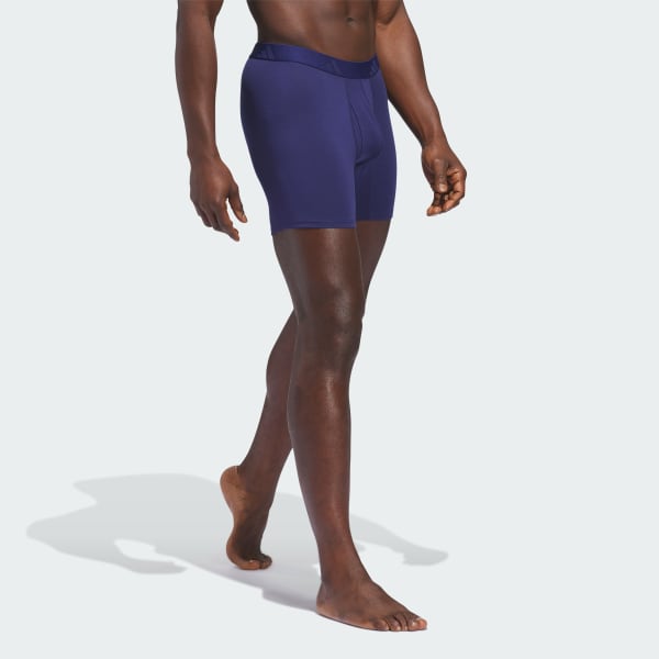 adidas Luxe Comfort 3-Pack Boxer Briefs - Blue | Free Shipping with ...