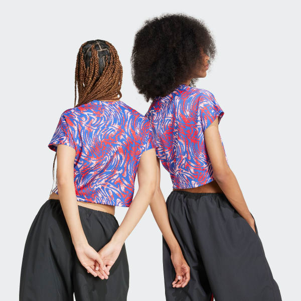 Camiseta Cropped Express (Gênero Neutro) - Branco adidas | adidas Brasil