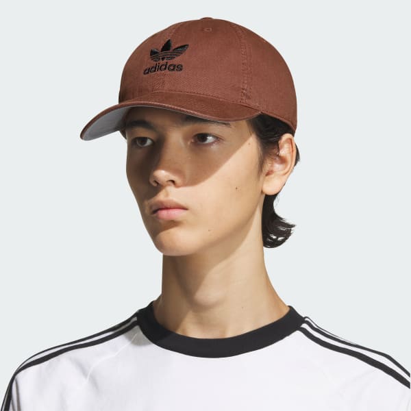 adidas Relaxed Strap-Back Hat - Brown | Free Shipping with adiClub ...