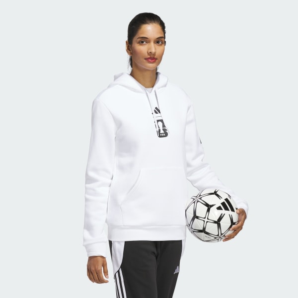 adidas FIFA World Cup 26™ Match Ball Graphic Hoodie - White | Free ...