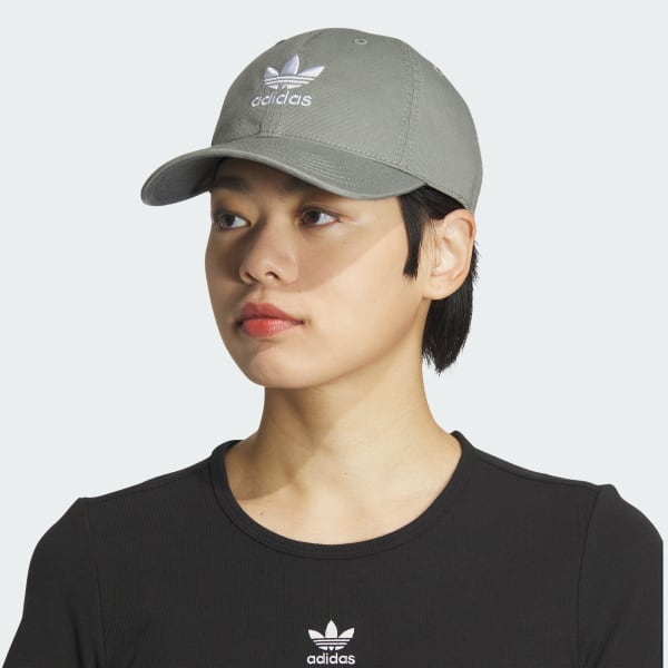 adidas Relaxed Strap Back Hat - Silver | Free Shipping with adiClub ...