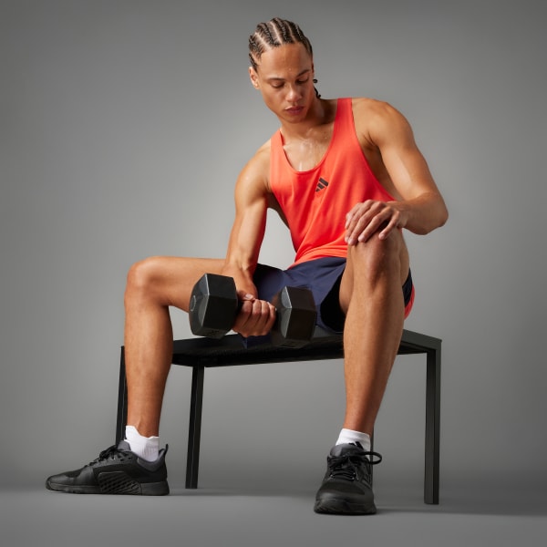 Regata Workout Stringer - Laranja adidas | adidas Brasil