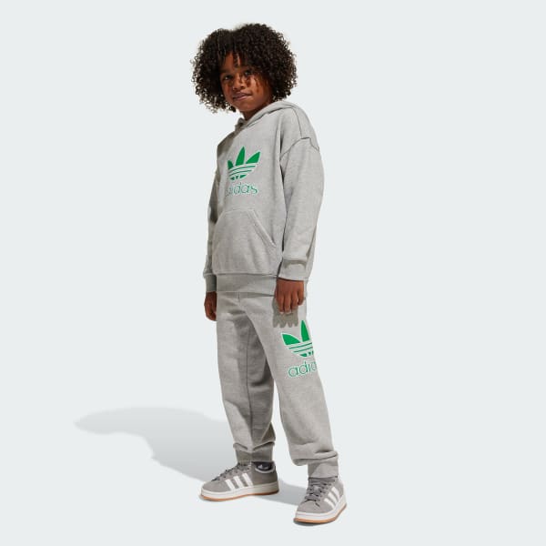 adidas Big Logo Hoodie Set Kids - Grey | adidas Australia