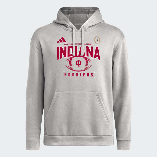 adidas INDIANA HOOSIERS MEN’S FLEECE HOODED SWEAT - Grey | Free ...