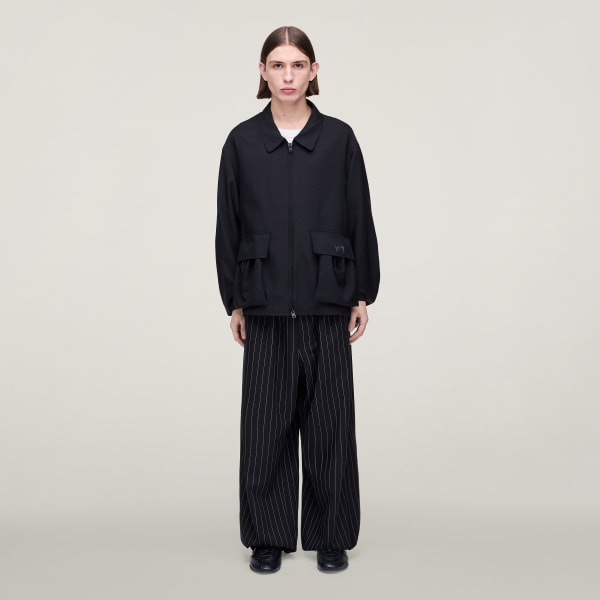 adidas Y-3 REFINED WOOL CROPPED WIDE LEG PANTS - Black | Free Shipping ...